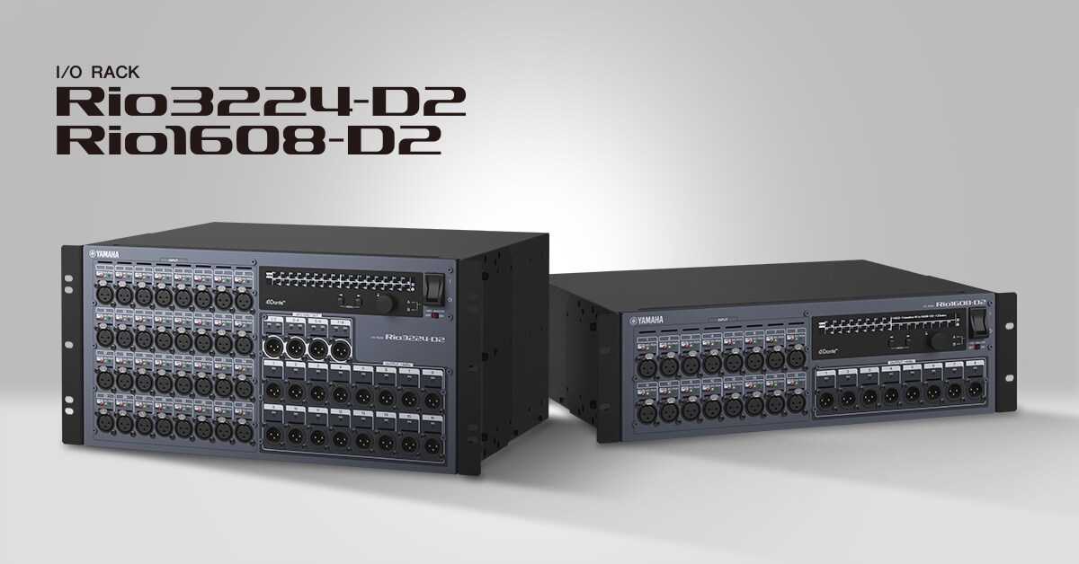 New Rio3224-D2 and Rio1608-D2 Dante Network I/O Racks with Enhanced ...